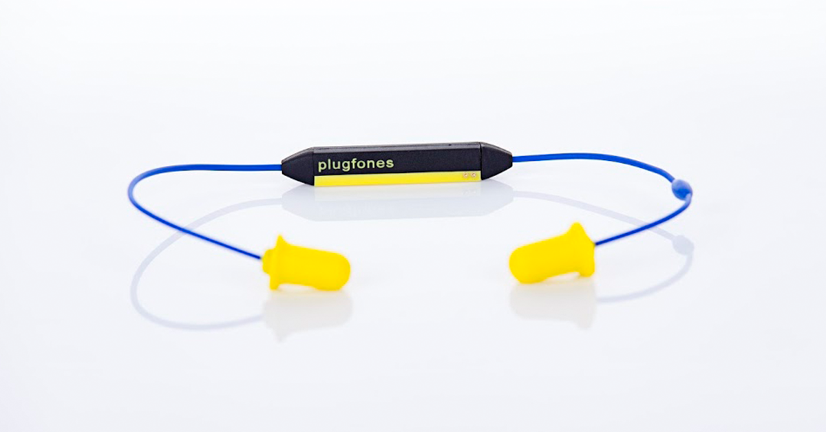 Plugfones-Bluetooth Earplug Headphones-Music Quiet.