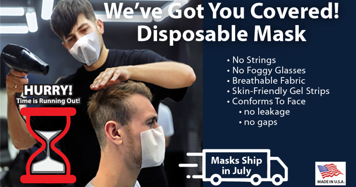 We've Got You Covered! No Strings Attached Disposable Mask